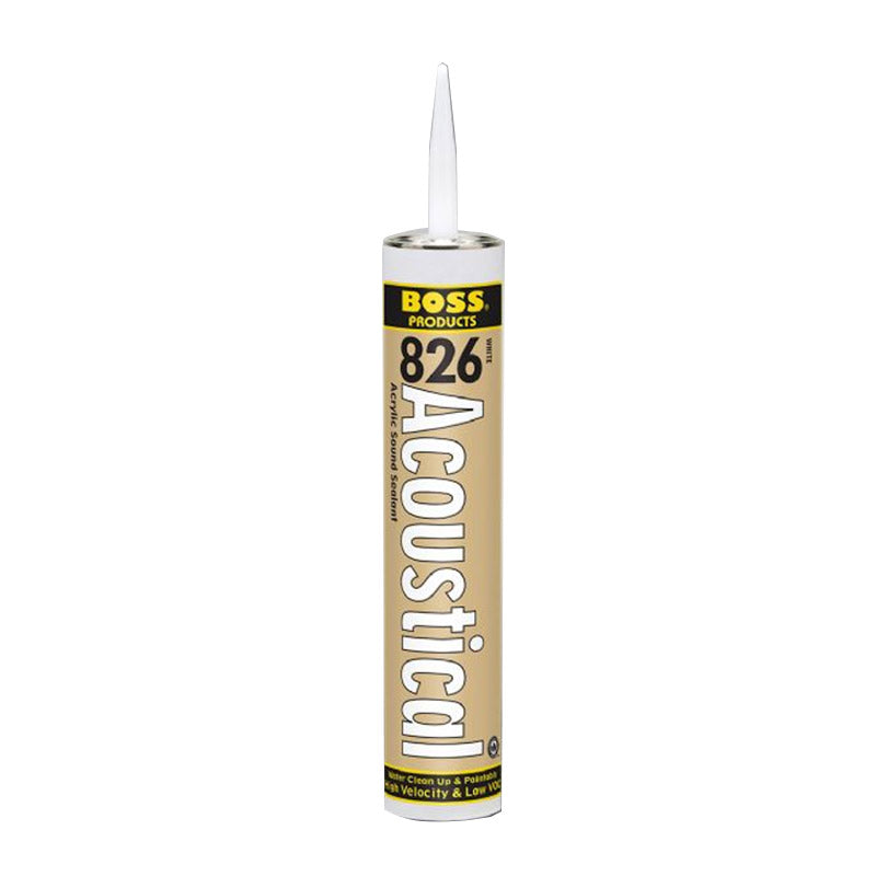 BOSS 826 Acoustical Sound Sealant - 29 oz Tube White — Burning River ...